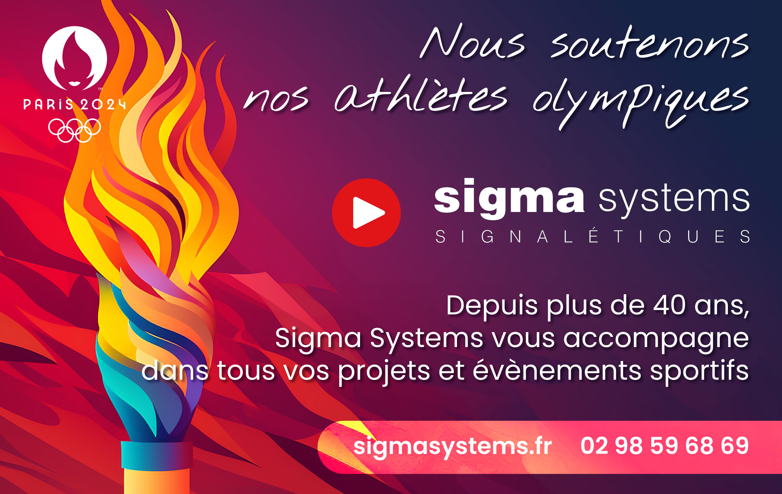 Sigma Systems soutient tous les sportifs ! - Enseignes et signalétique ...